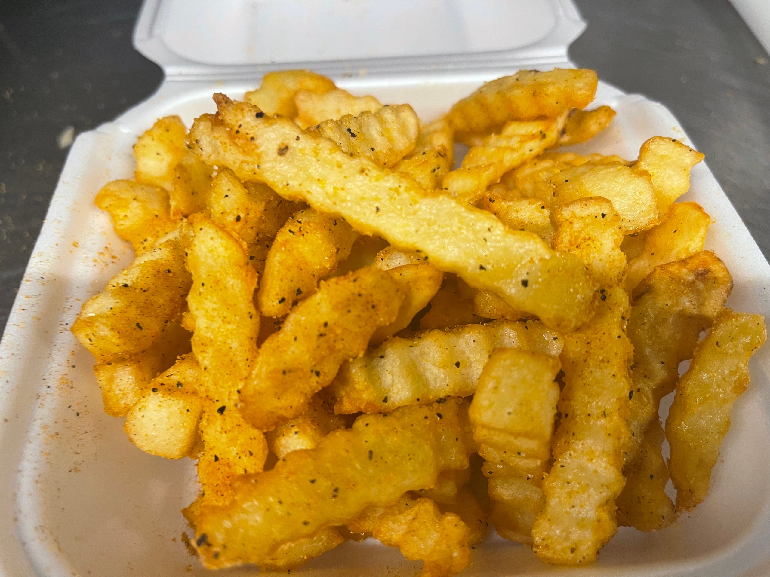 Trap House Waffle and Crinkle Cut Fries | Trap House Chicken